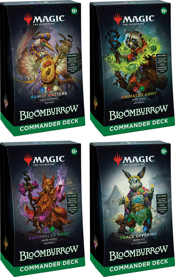 Magic the Gathering Bloomburrow Commander Deck Case – Sports World Card ...